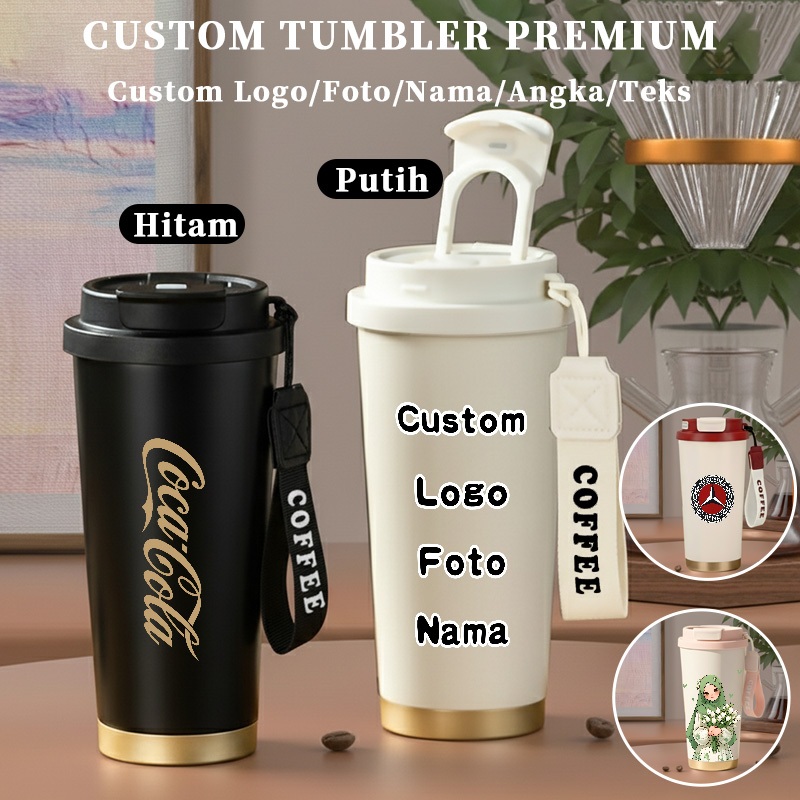 Jual Tumbler Custom Nama Foto Logo Stainless Steel 316 Botol Minum ...