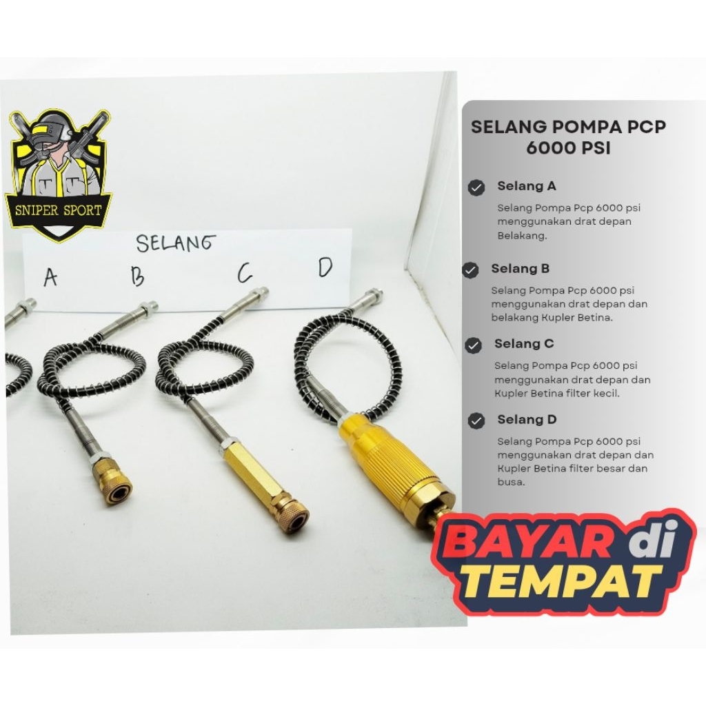 Jual Selang Pompa Pcp 6000 Psi | Selang Pompa Pcp Sniper | Selang Pompa ...