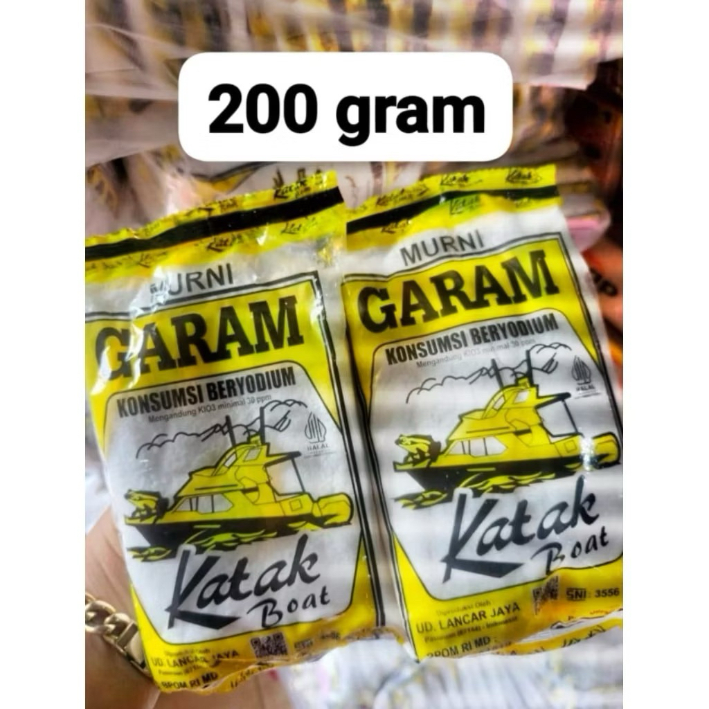 Jual GARAM DAPUR CAP KATAK 200gr Beryodium Gurih | Shopee Indonesia