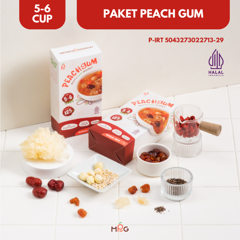 Jual Paket Peach Gum 5–6 Porsi | Dessert Peach Gum Praktis | Tinggal ...