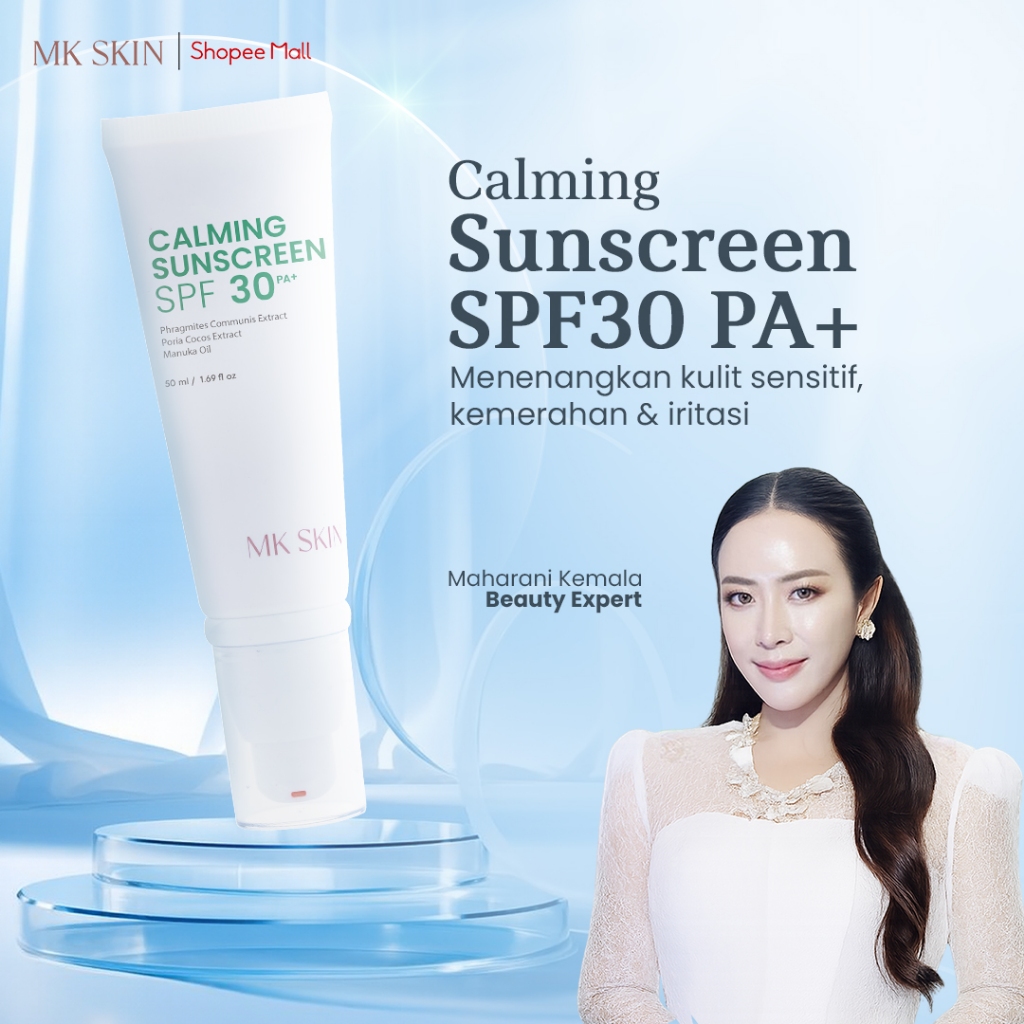 Jual [READY STOCK] MK SKIN - Calming Sunscreen SPF 30 PA+ - Memproteksi ...