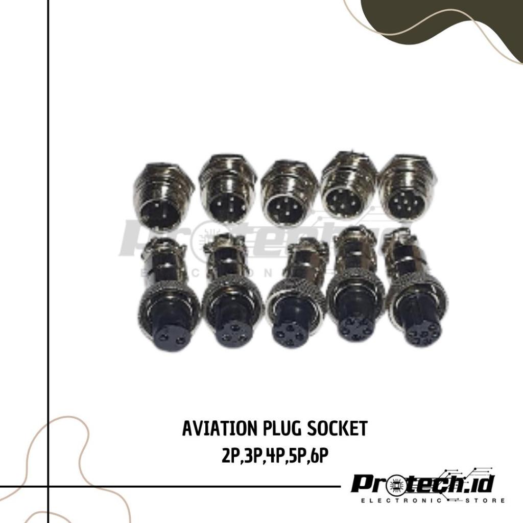 Jual Protech.id Konektor Aviation Plug GX12 GX12 Connector CB Male ...
