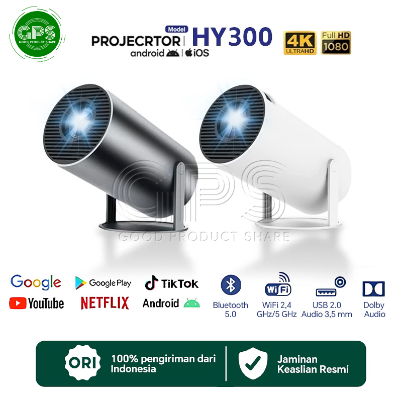 Jual HY300 Pro 4K Mini 100 inci Proyektor Rumah Bioskop Home Cinema ...
