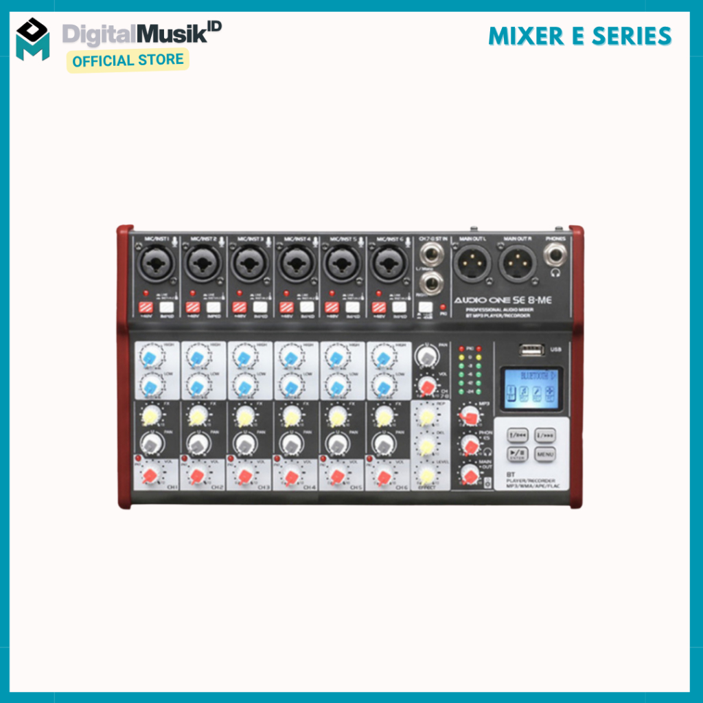 Jual AUDIO ONE Mixer Audio E-Series 6 Channel & 8 Channel Audio One Garansi Resmi | DIGITAL ...