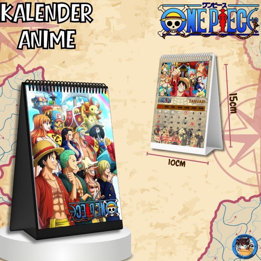 Jual CALENDAR ANIME / KALENDER ONE PIECE 2026 / KALENDER MEJA/ ONE ...