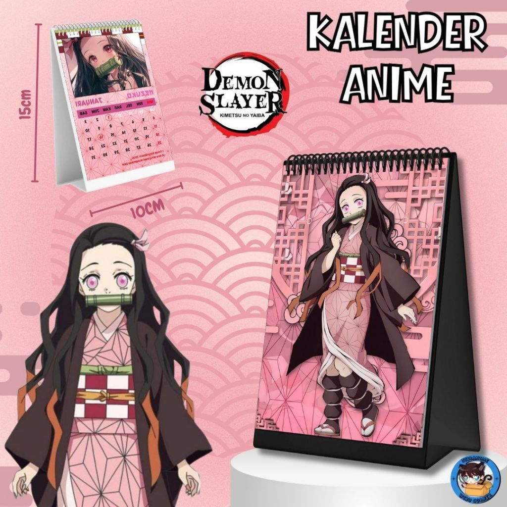 Jual CALENDAR ANIME 2026 / KALENDER NEZUKO KIMETSU NO YAIBA / KALENDER ...