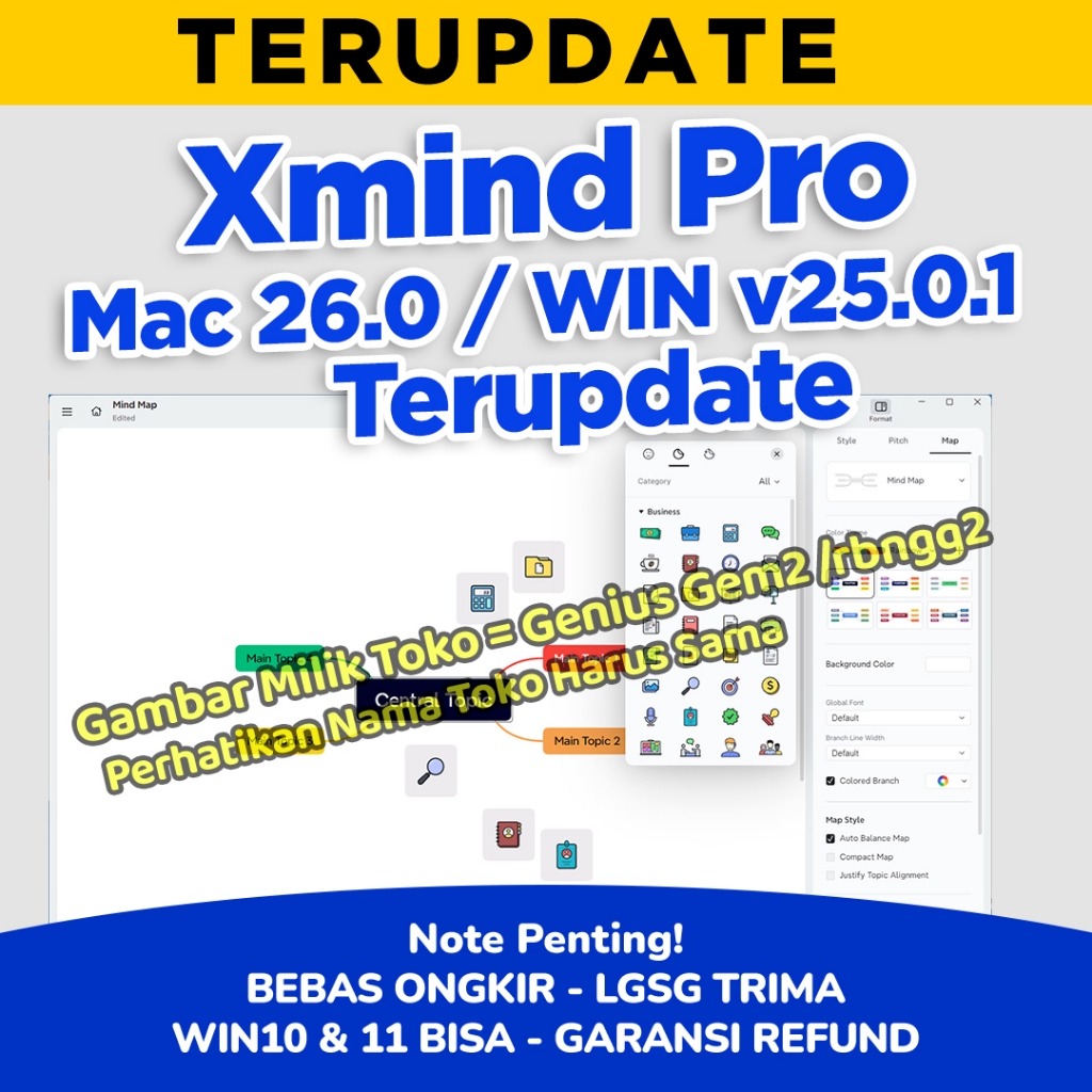 Jual Xmind 26 25 Pro WIN MAC Full Version | Shopee Indonesia