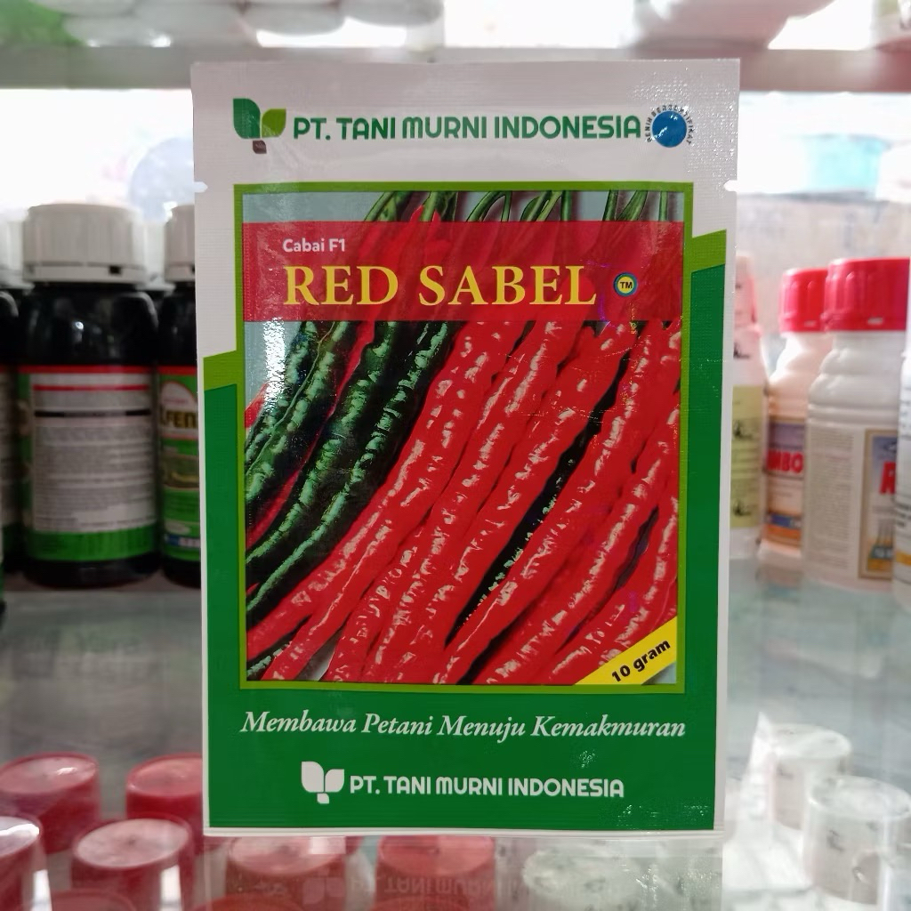 Jual Benih Bibit Cabai Keriting RED SABEL isi bersih 10 Gram TANI MURNI ...