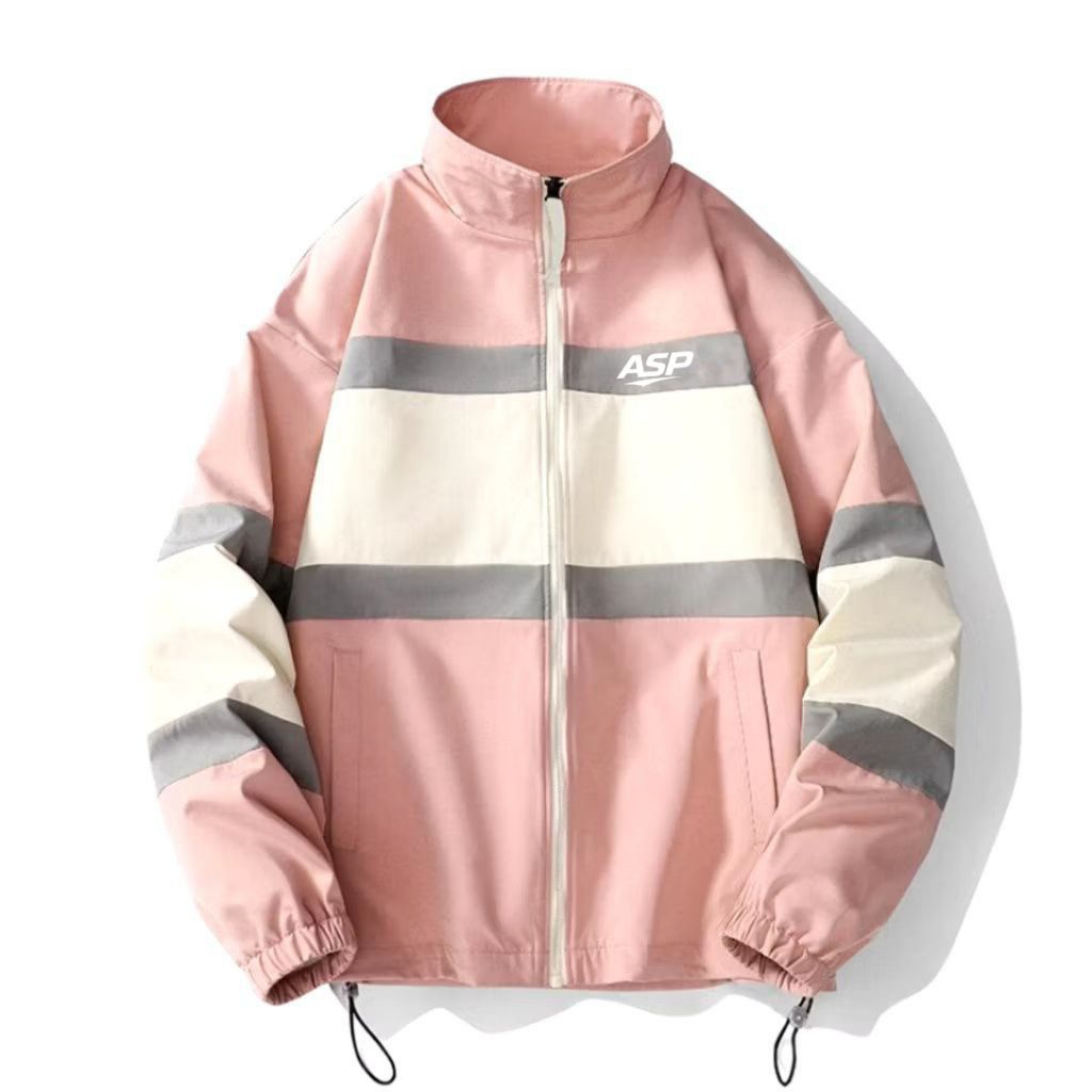 Jual ASP Jaket Hip Hop Varsity Jacket Vintage Pink | Shopee Indonesia