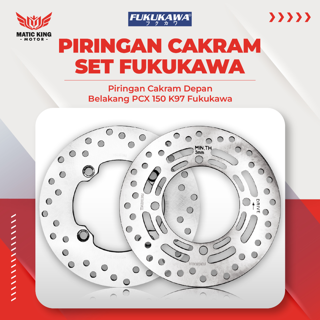 Jual SET Piringan cakram disc brake Depan Belakang Honda PCX 2018 150 ...