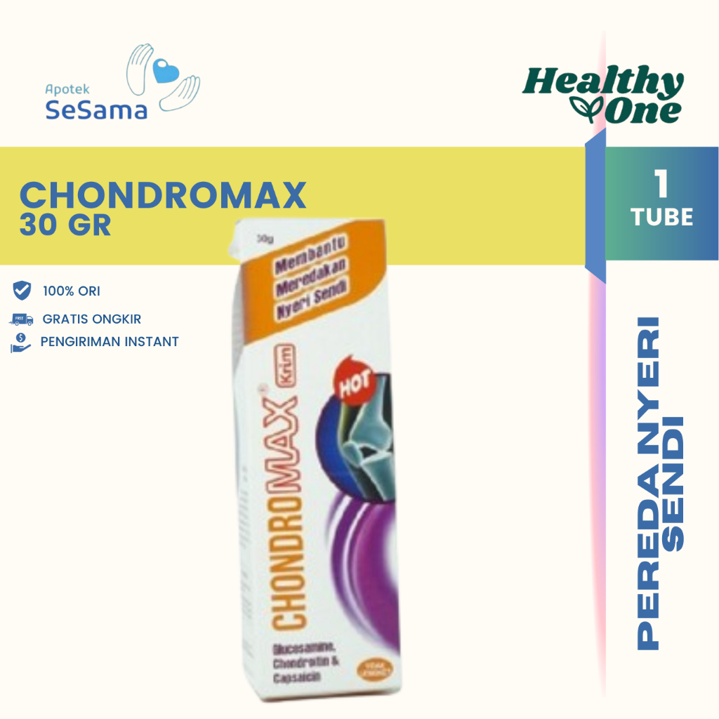 Jual CHONDROMAX CREAM TUBE 30GR | Shopee Indonesia