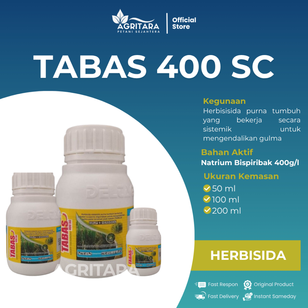 Jual HERBISIDA TABAS 400 SC 50 ml | Shopee Indonesia