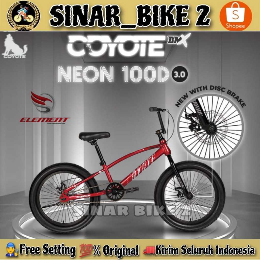 Jual Sepeda Anak Laki BMX COYOTE NEON 100D Disc Brake By ELEMENT Ukuran ...