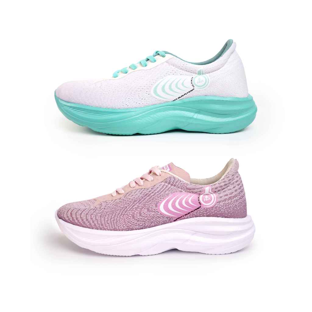 Jual Sepatu Running AZERO INFINITY RUN FLYKNIT Putih Tosca VS Ungu ...