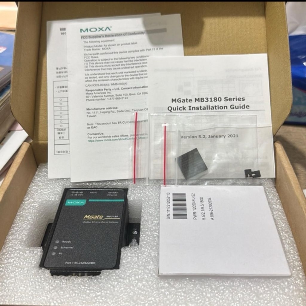 Jual MOXA MGATE MB3180 1-PORT SERIAL TO ETHERNET MODBUS GATEWAY RTU TO ...