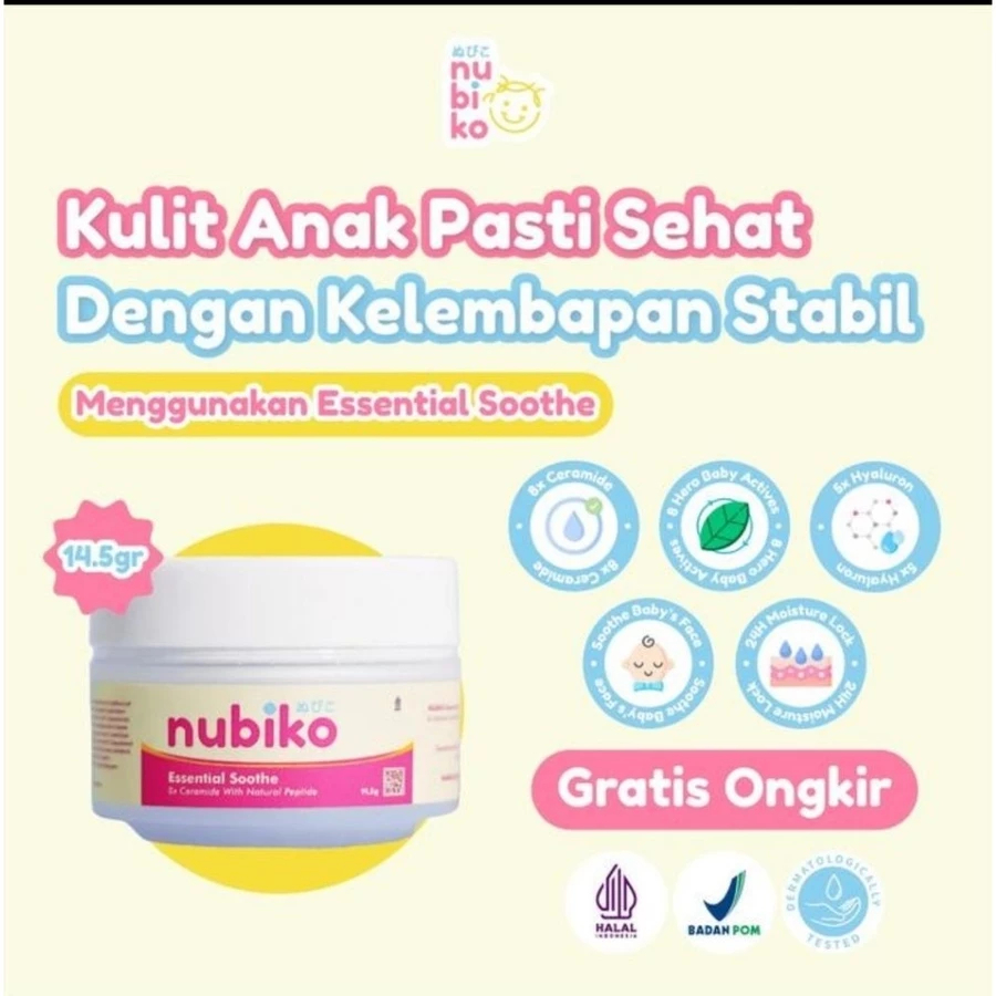 Jual Nubiko Essential Soothe 14.5gr Cream Pelembab Wajah Untuk Anak dan ...