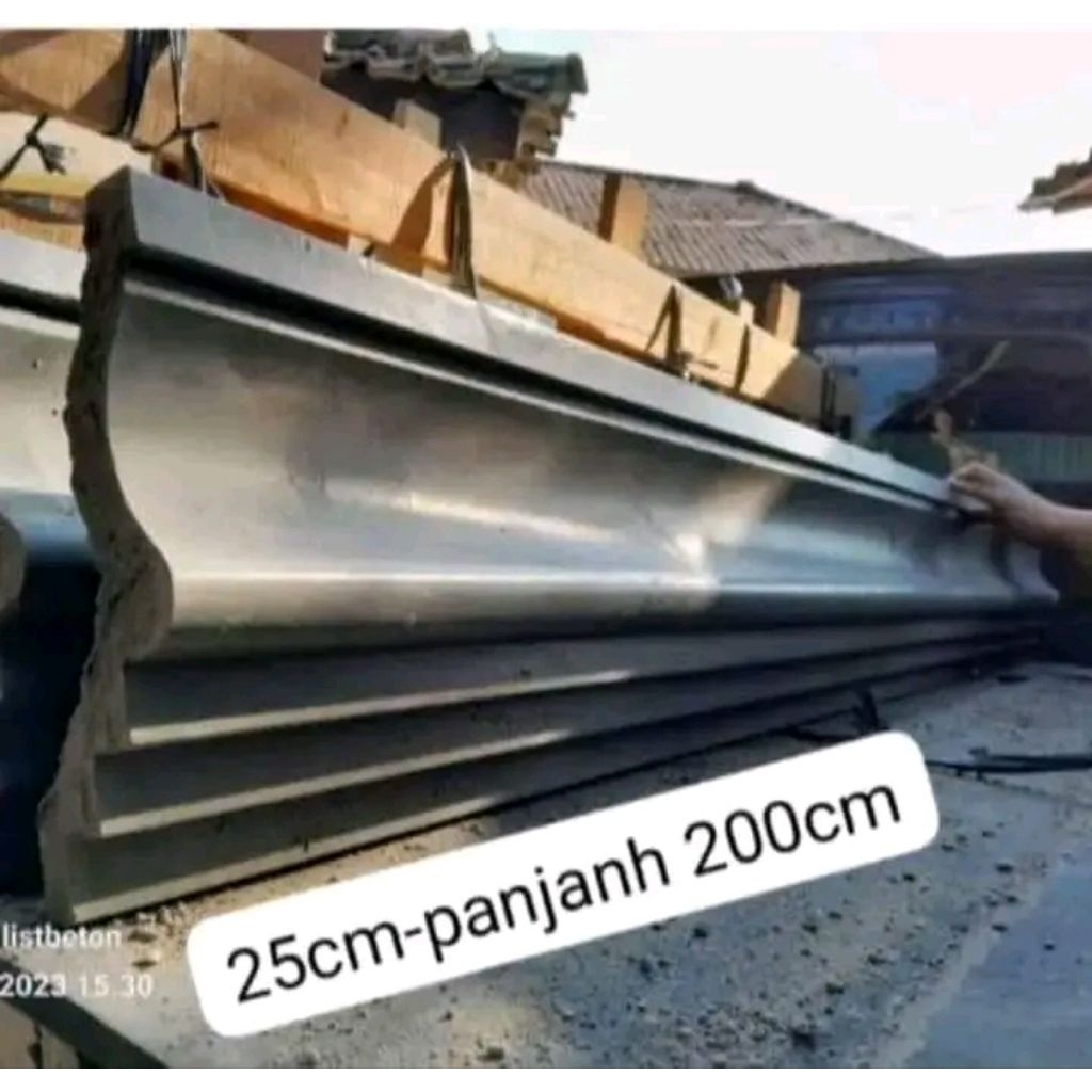 Jual Lisplang profil beton minimalis 25x2m bisa custom motip dan ukuran ...