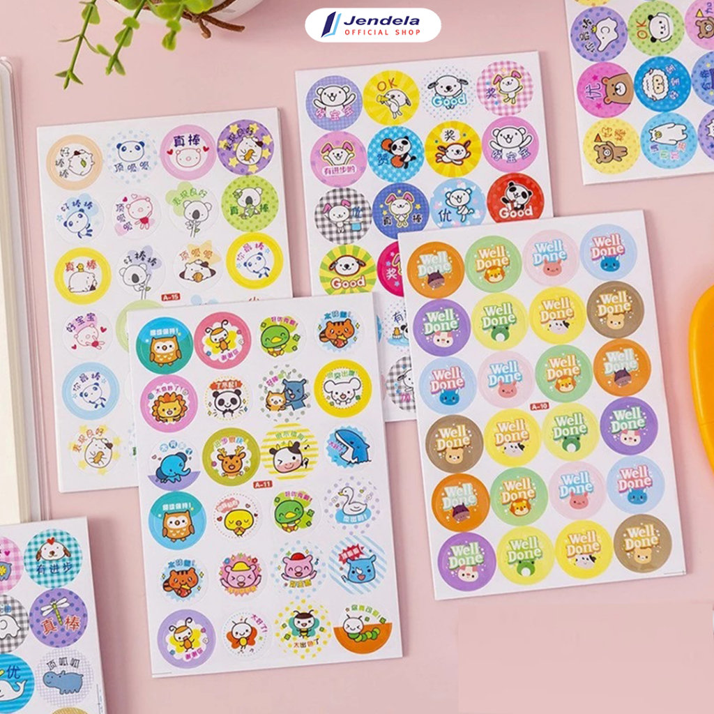 Jual Stiker Reward Anak Well Done Children's Reward Stickers TK PAUD ...