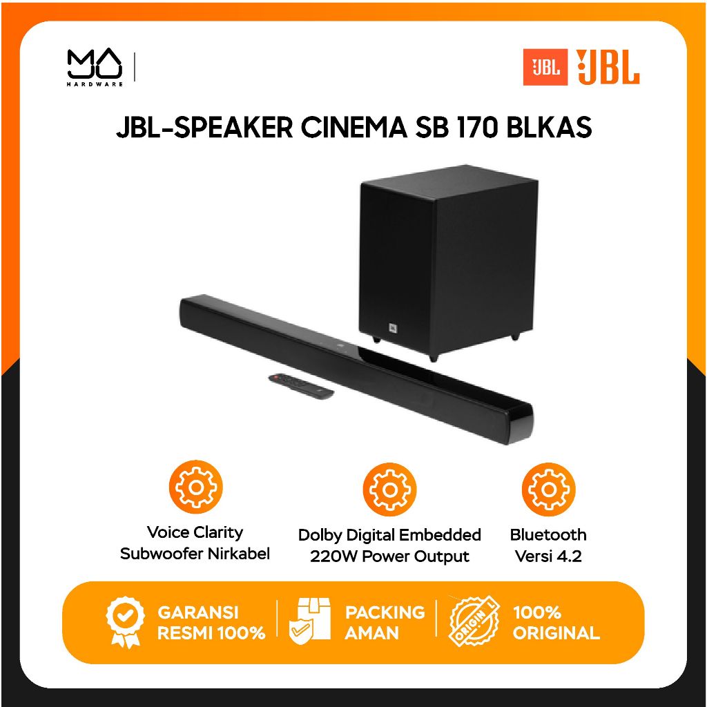 Jual JBL Cinema SB170 SB 170 2.1Channel soundbar with wireless ...