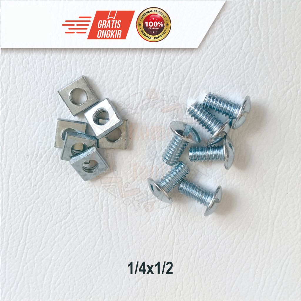 Jual BAUT SENG / BAUT KEPALA JAMUR / BAUT KUBAH / BAUT CARRIAGE BOLT ...