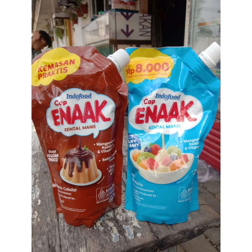Jual SUSU KENTAL MANIS CAP ENAAK. SKM POUCH 260gr | Shopee Indonesia