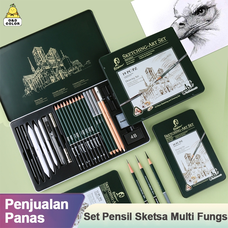 Jual Giorgione Drawing Pencil 19/27PCS Set For Art Students Charcoal ...