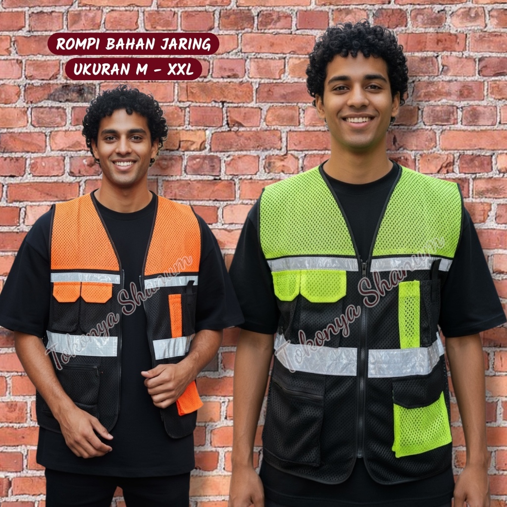 Jual ROMPI JARING / ROMPI SAFETY / ROMPI PROYEK 5 KANTONG DAN SAFETY ...
