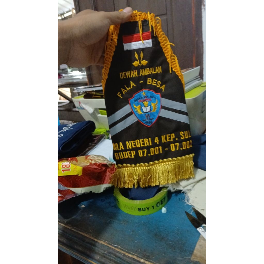 Jual ban lengan pramuka osis dan custom bordir | Shopee Indonesia