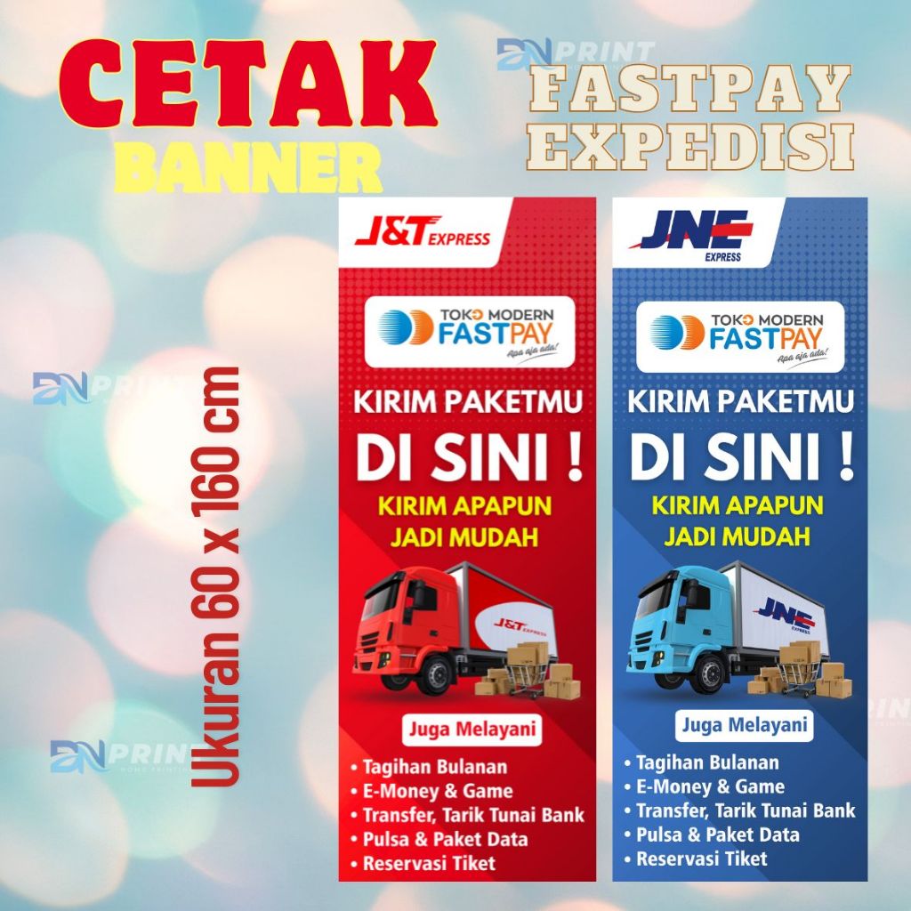 Jual CETAK BANNER AGEN FASTPAY EDISI EXPEDISI | Shopee Indonesia