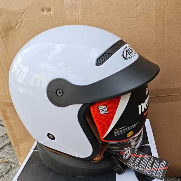Jual Alv NEMO Solid | Helm Half Face Single Visor Slide | Standart SNI ...