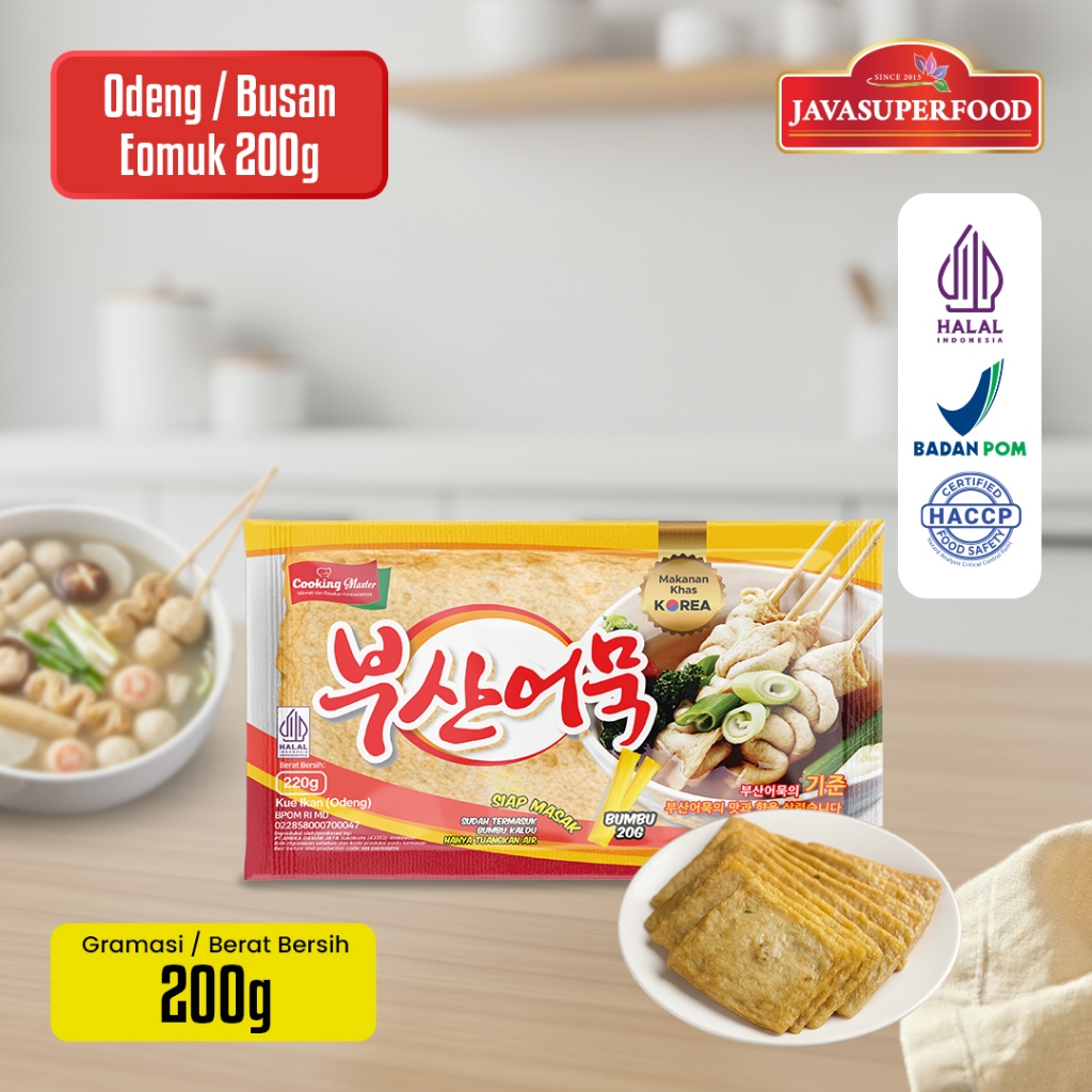 Jual Busan Eomuk Halal / Korea Fish Cake 200g + Bumbu 20g / Cemilan ...