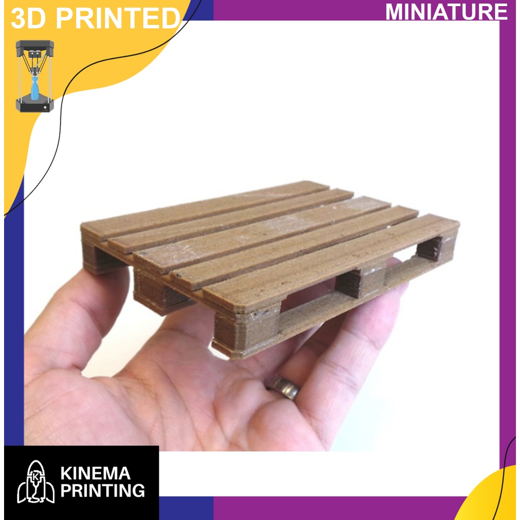 Jual Miniature Pallet EUR Pallete 3D Print Miniature 37,5 x 25 x 4,5 mm ...