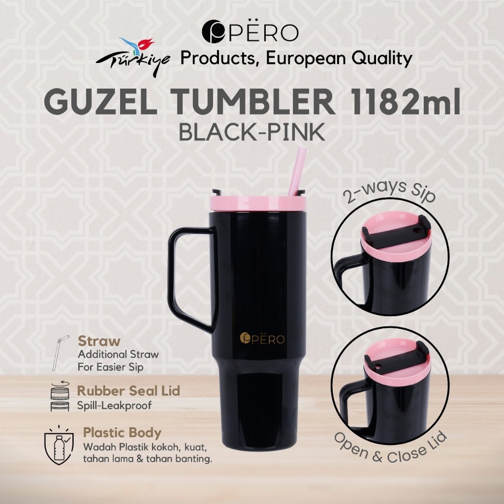 Jual [Promo Best Deal] Pero Guzel Tumbler 1182ML with Handle Plastic ...