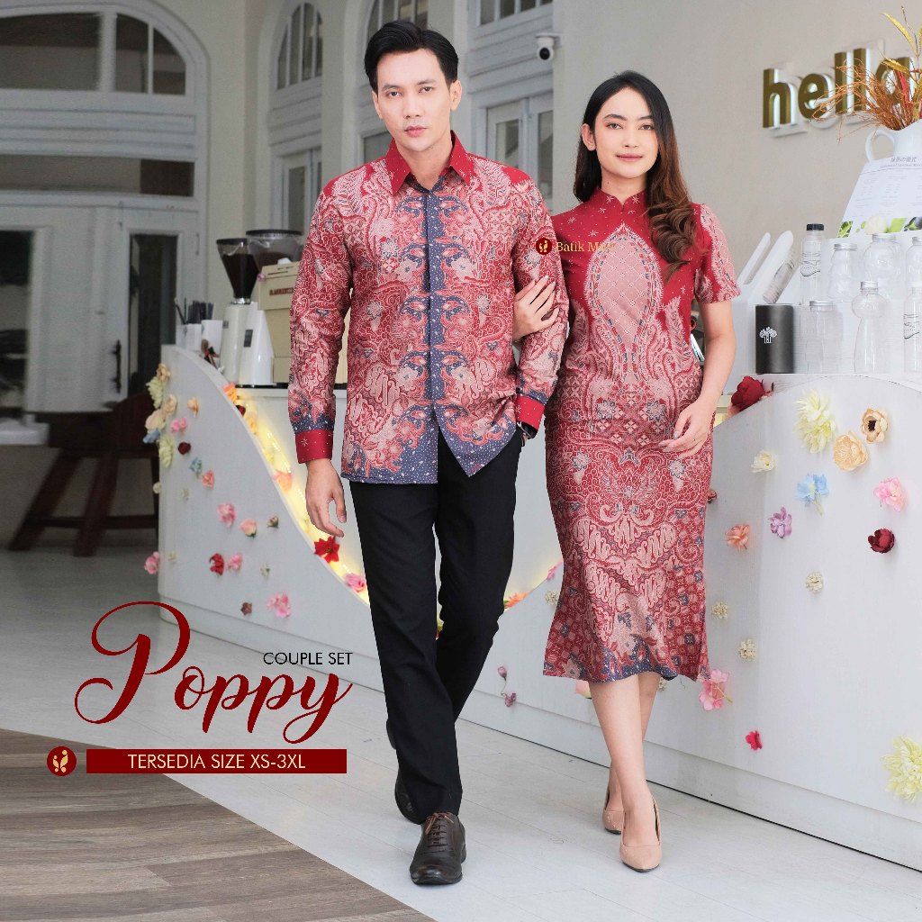 Jual COUPLE BATIK PREMIUM HOPPY BATIK MIRA| DRESS FULL TRIKOT DAN ...