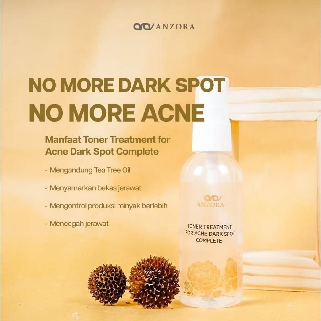 Jual TONER TREATMENT FOR ACNE DARK SPOT COMPLETE/TONER ANZORA ADS 100ml ...
