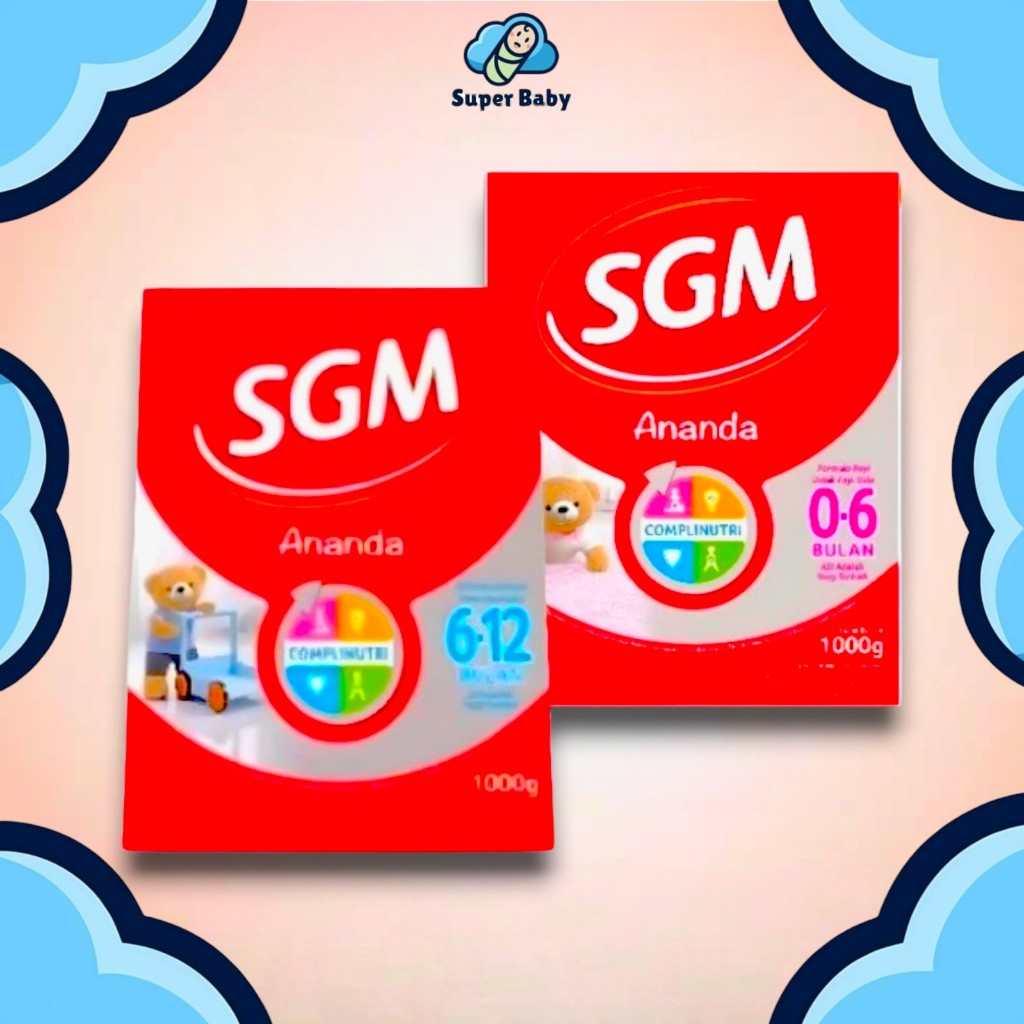 Jual SUSU BAYI SGM ANANDA TAHAP 1 & 2 USIA 0-6 / 6-12 BULAN 1000gr ...