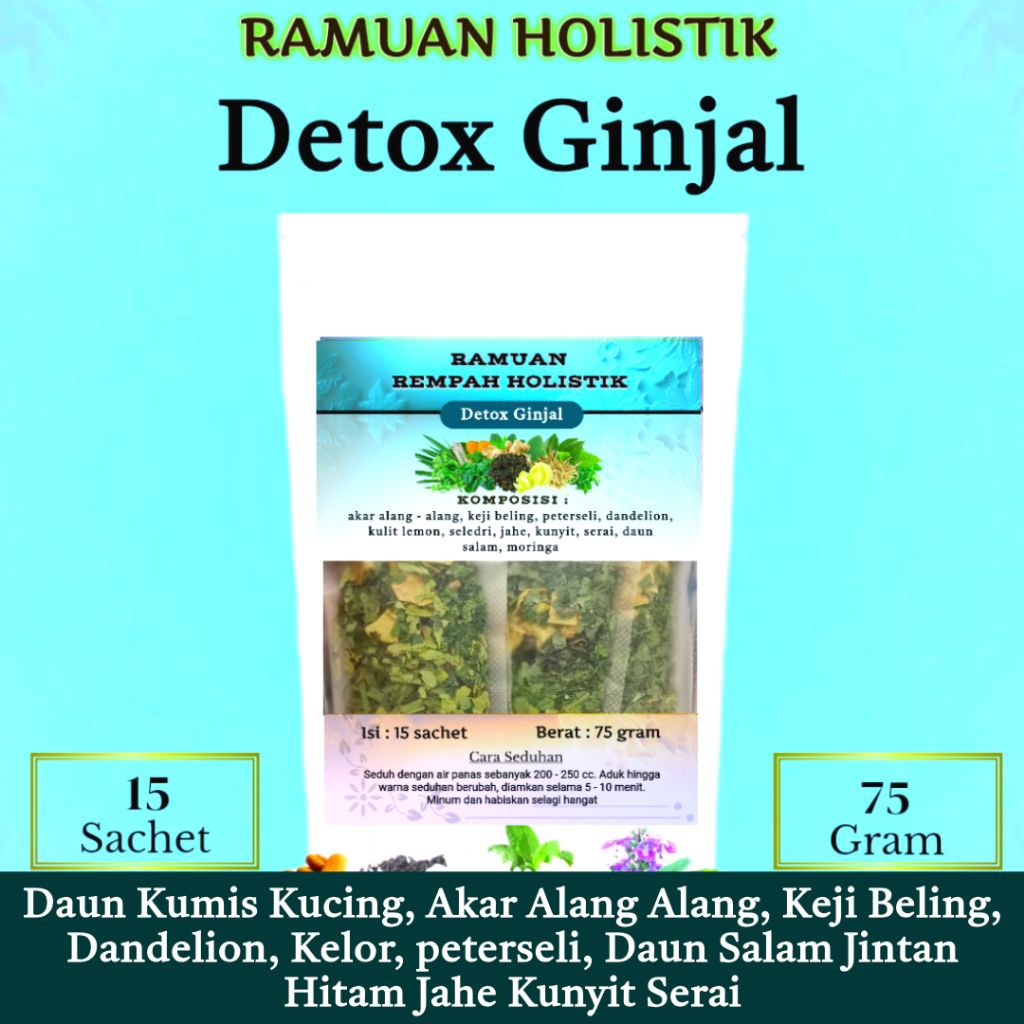 Jual REMPAH JSR DETOX GINJAL | Teh Herbal Kumis Kucing Akar Alang Alang ...