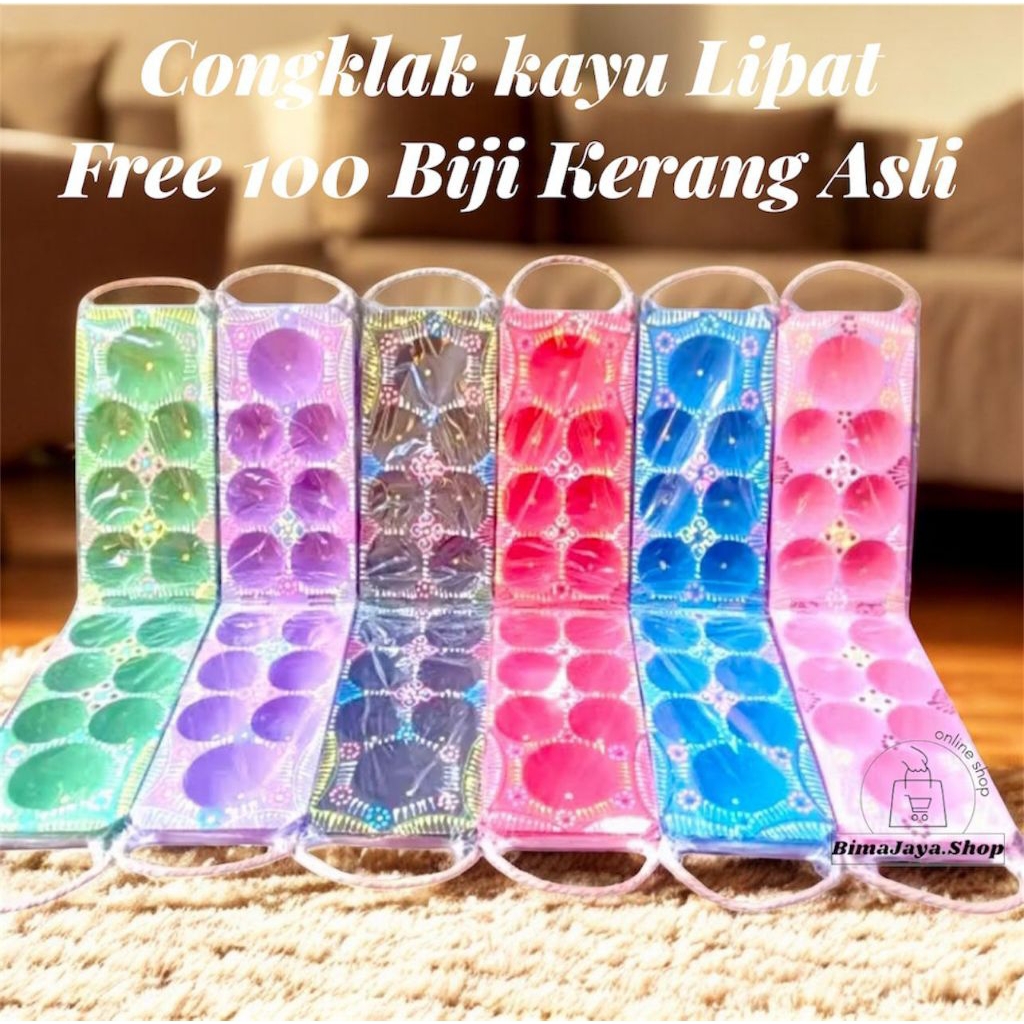 Jual Congklak Kayu Biji Kerang Dakon Congklak Motif | Shopee Indonesia