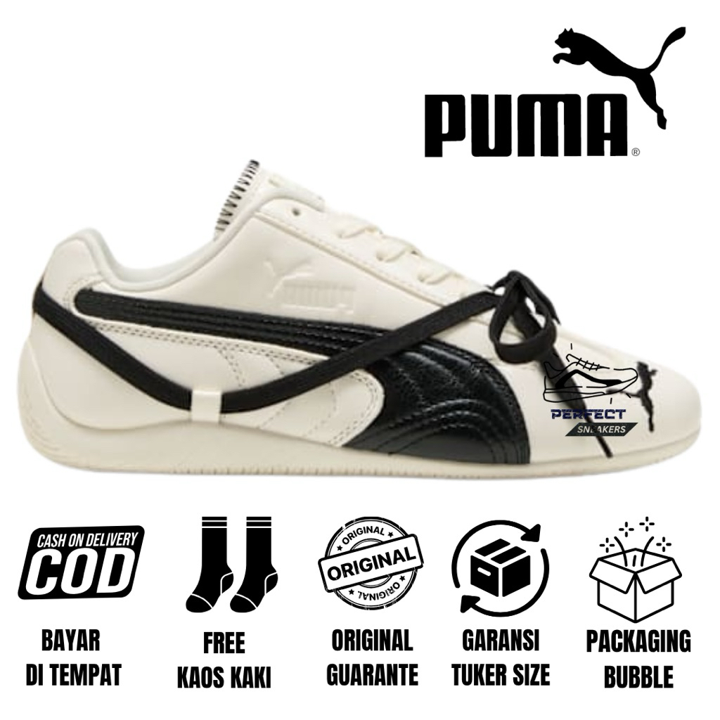 Jual SEPATU CASUAL WANITA PUMA X ROSE LEA WARM WHITE BLACK ORIGINAL ...
