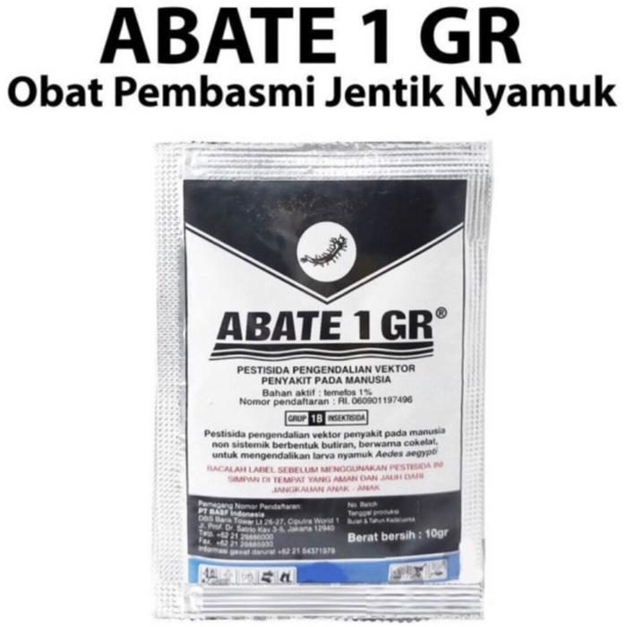 Jual Pembasmi Jentik/ Larva Nyamuk Abate 1 GR - 10 Gram Sachet | Shopee ...