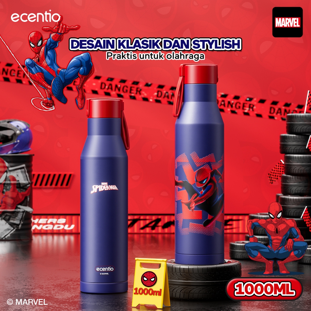 Jual [Dapatkan Sikat Gelas Gratis] Ecentio Marvel tumblr stainless 304 ...