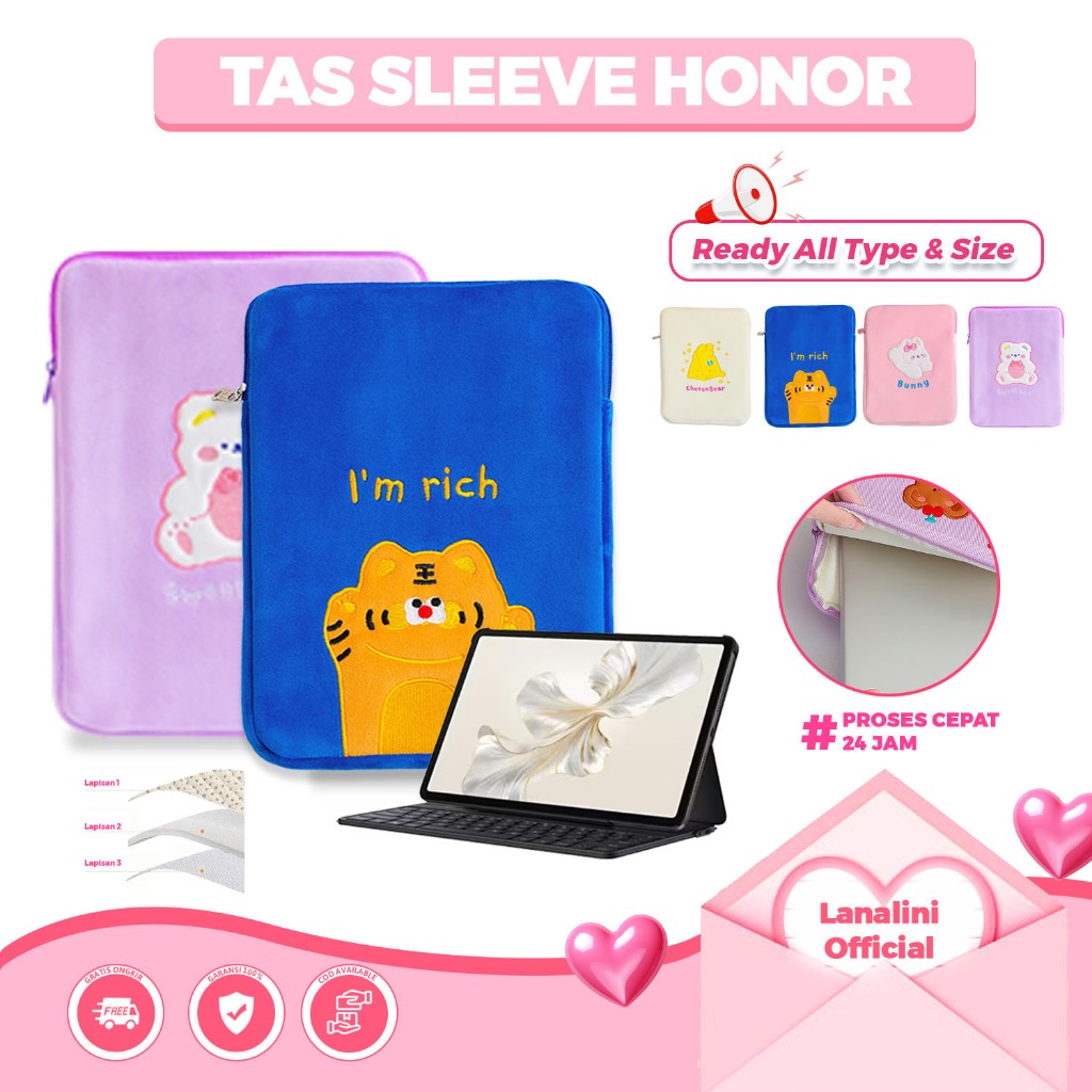 Jual Tas CaseTablet Sleeve Plush Premium Busa Tebal Ekstra Pelindung ...