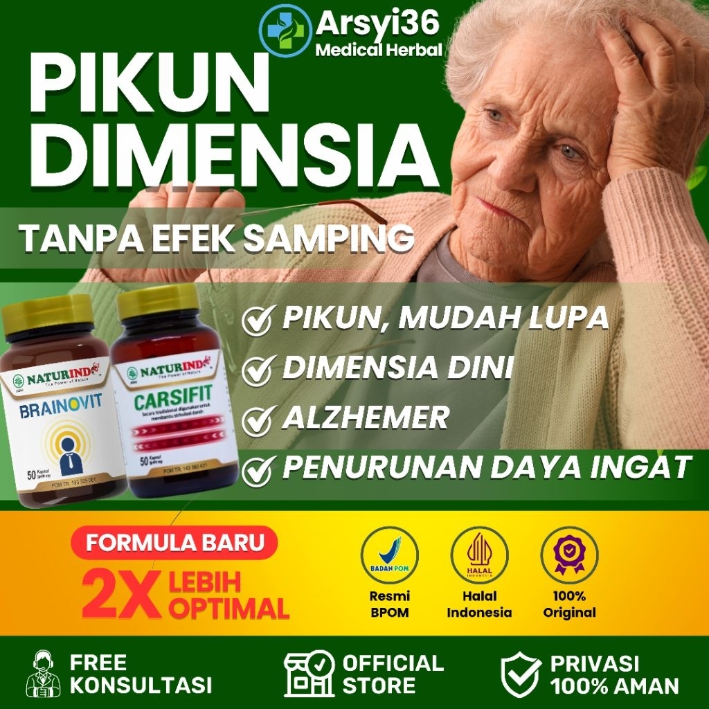 Jual Obat Pikun Lansia Pelupa Daya Ingat Menurun Demensia Linglung ...
