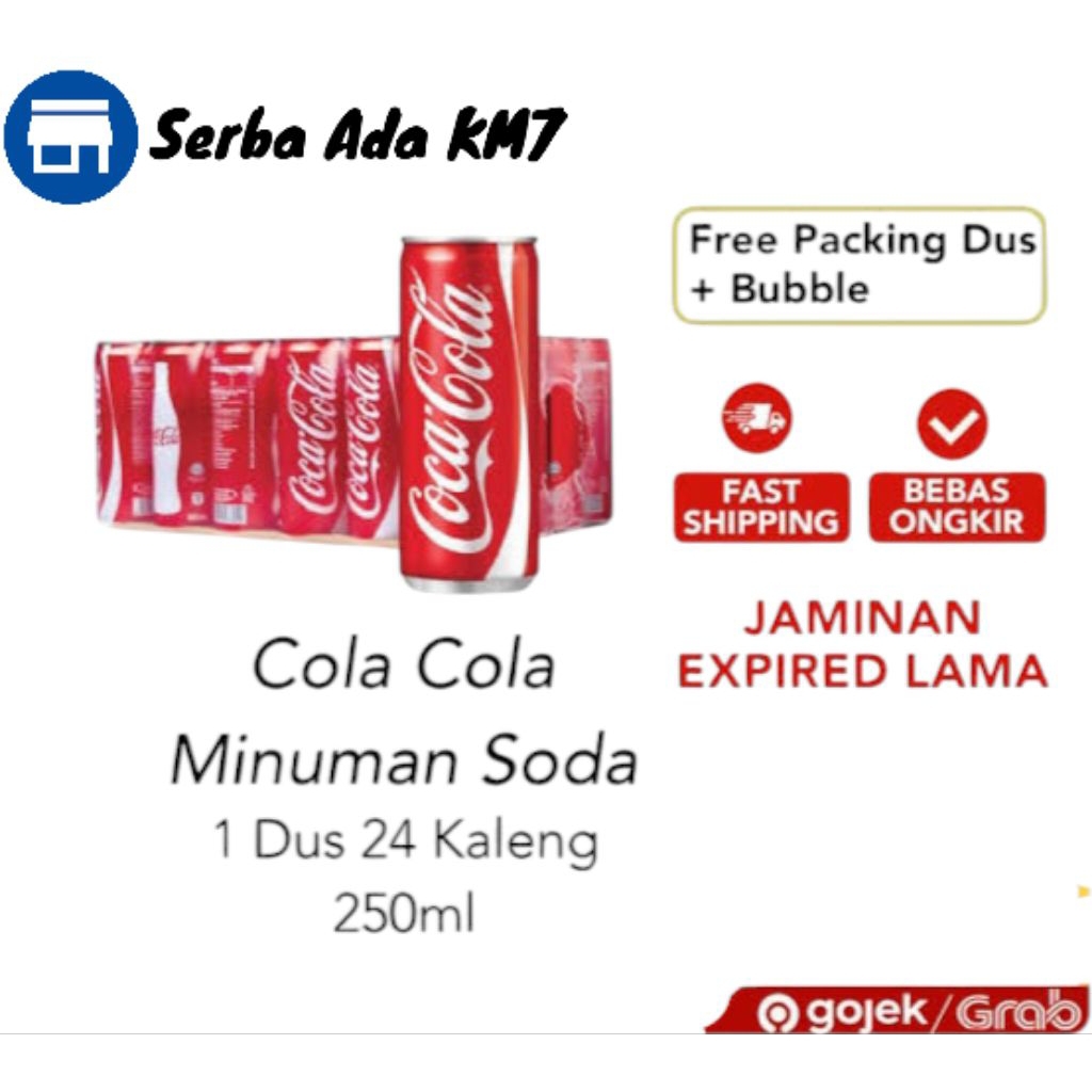Jual 1 DUS / KARTON COCA-COLA ISI 250ML/SLIM. (24 PCS) | Shopee Indonesia
