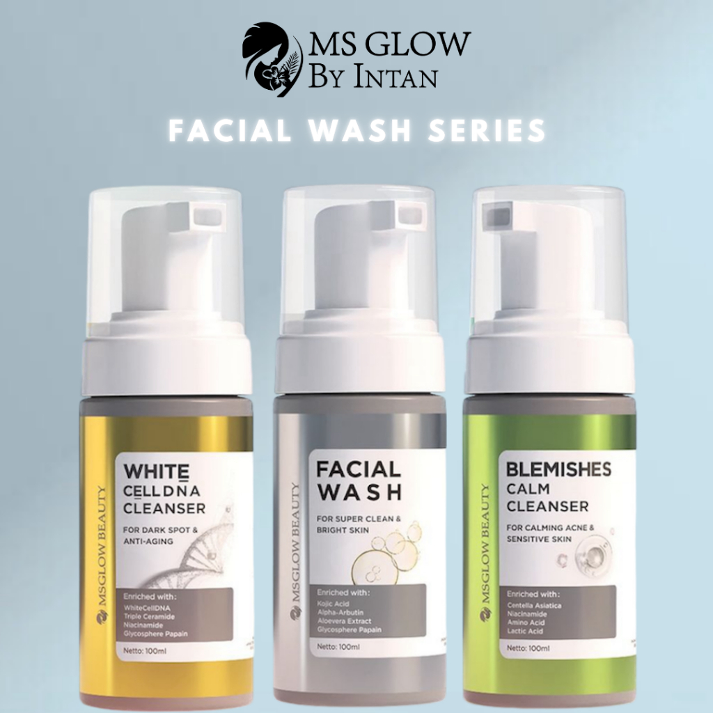 Jual MS Glow Beauty X Ayana Moon Cleanser Facial Wash Membersihkan ...