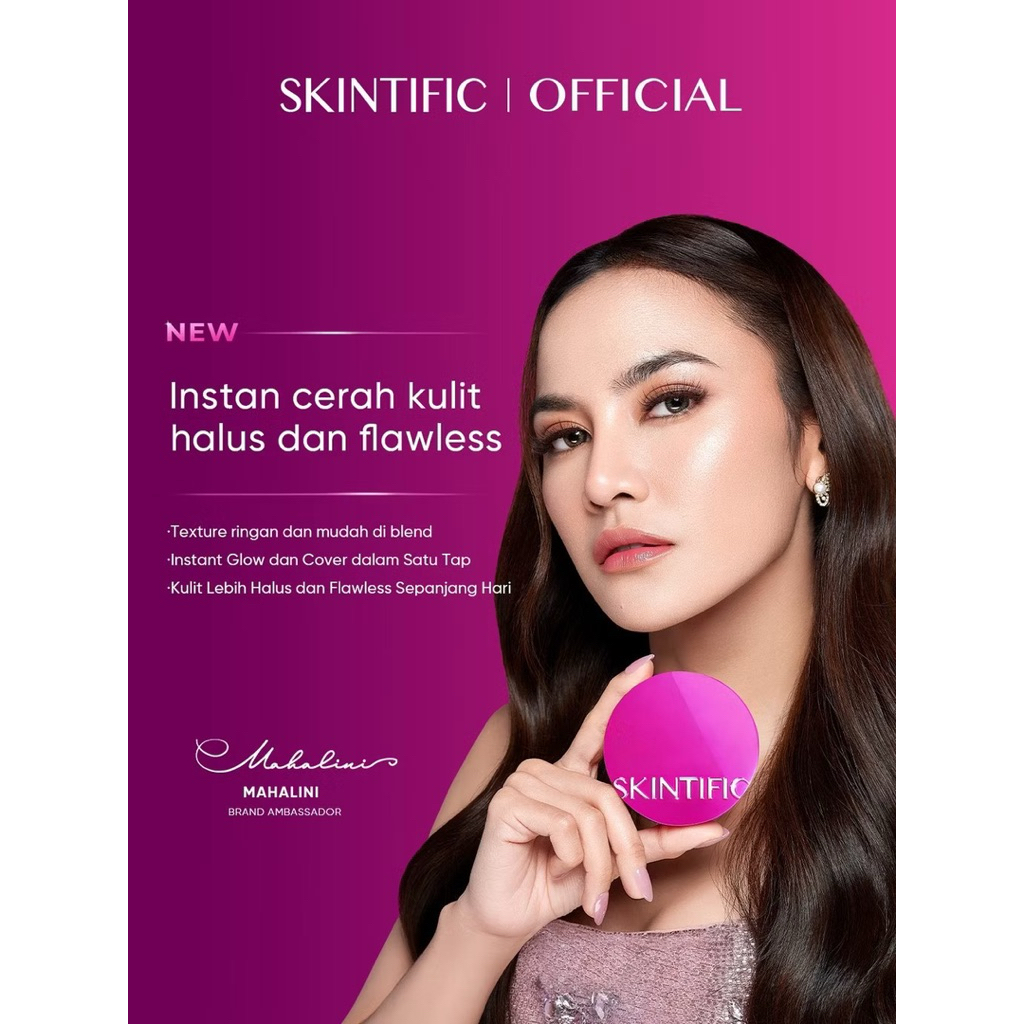 Jual [NEW LAUNCH]SKINTIFIC - Cover Glow Perfect Pink Cushion | Full ...