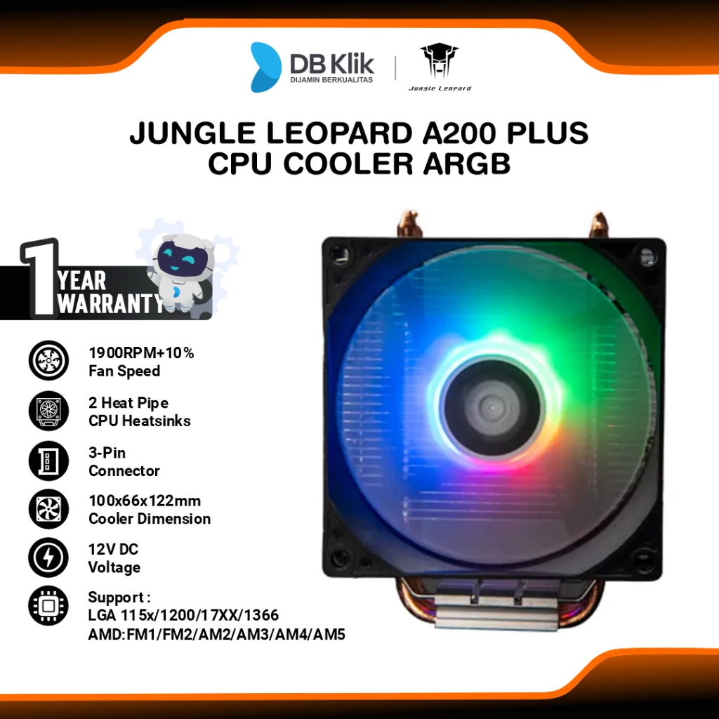 Jual Jungle Leopard A200 Plus CPU Cooler ARGB | Shopee Indonesia