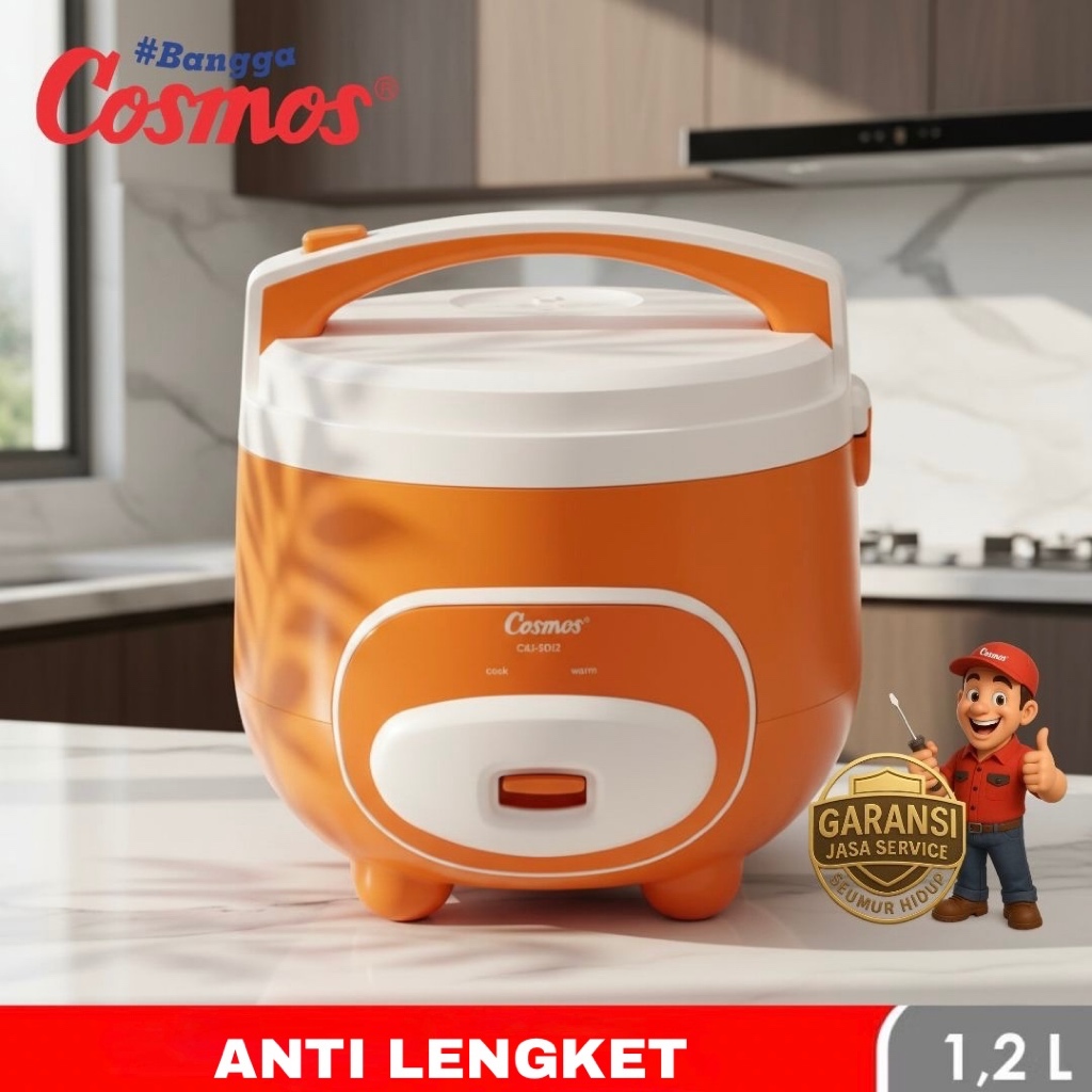 Jual Cosmos Rice Cooker Non Stick CRJ-3012 Candy - 1.2L | Shopee Indonesia