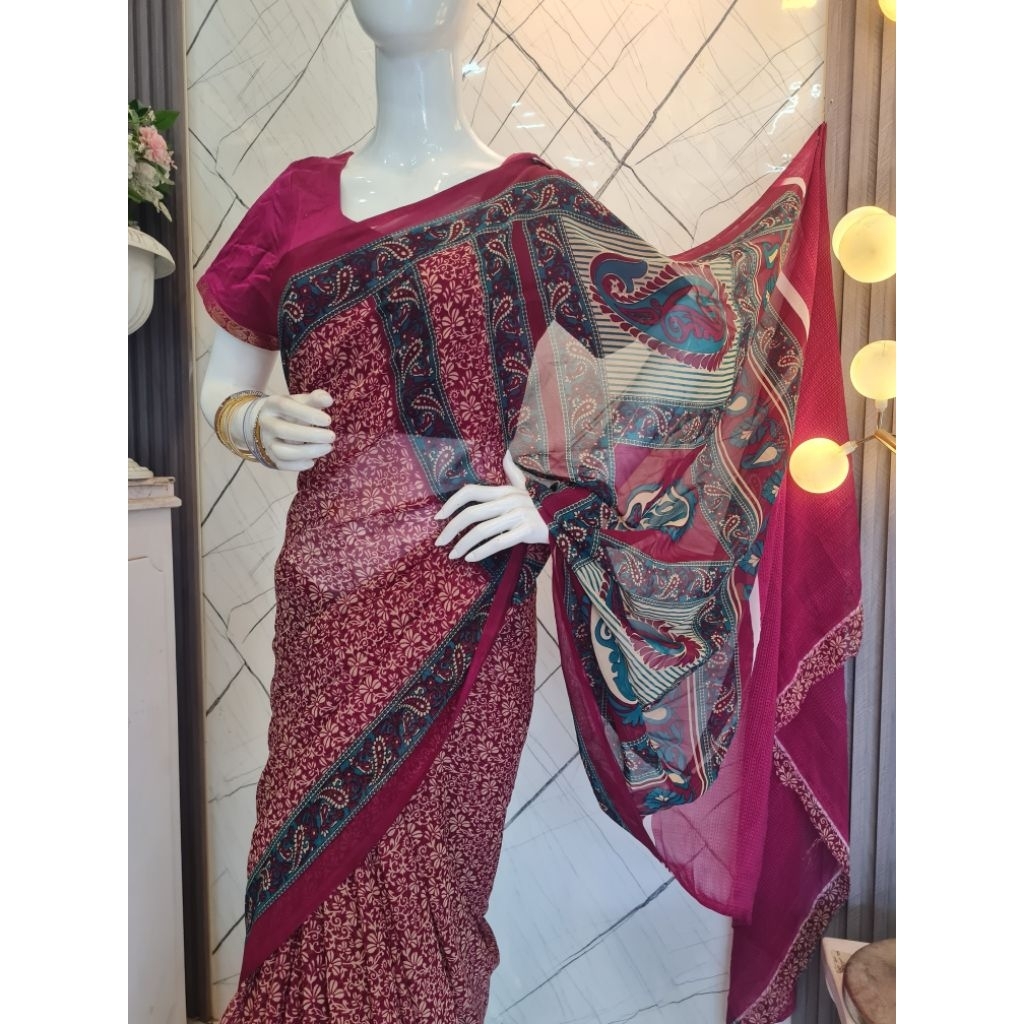 Jual Saree set ungu bunga | Shopee Indonesia