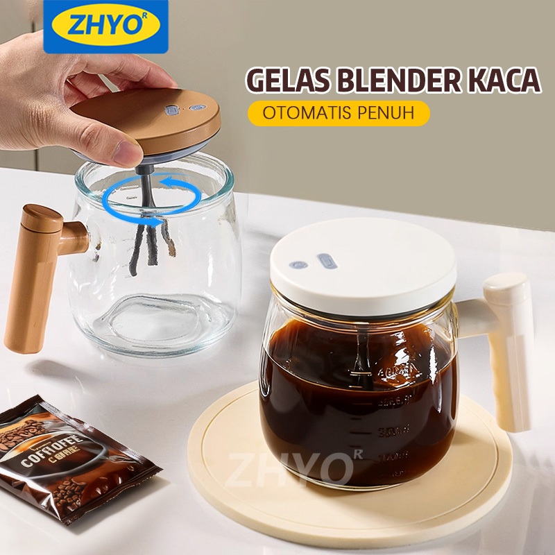 Jual ZHYO Gelas Blender Otomatis & Gelas Minuman 500ML | Aduk Cepat 3 ...